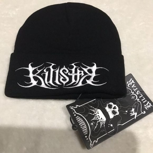 Killstar | Accessories | Killstar Unisex Adults Black Dusk Beanie ...